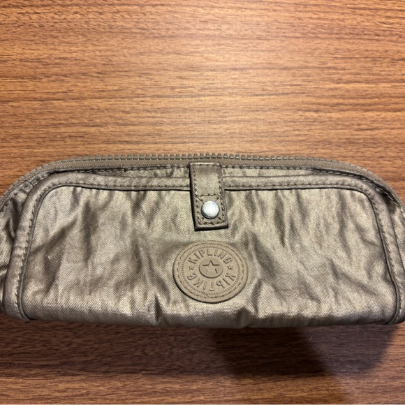 Kipling | Accessories | Kipling Gray Wallet With Signature Nylon And ...